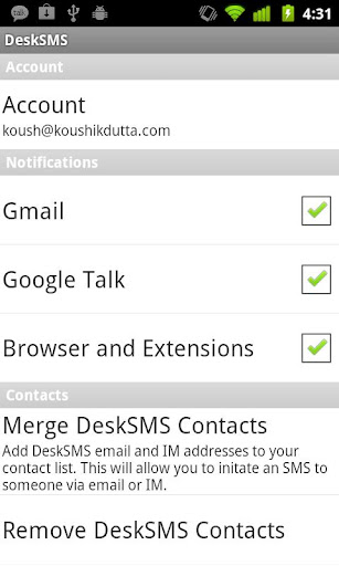 Send and Receive Text Messages From Your Computer With DeskSMS [Android] – 40Tech